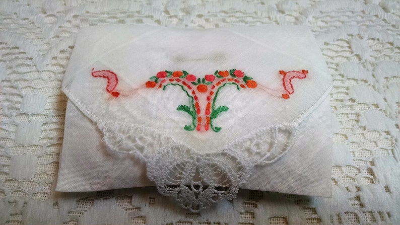 Sweet Vintage Hankie Lavender Sachet Envelope Handkerchief Colorful ...