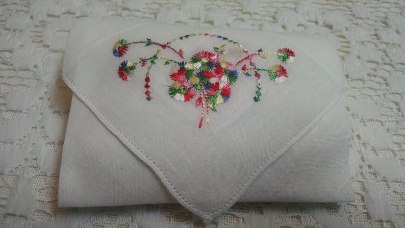 Charming Vintage Hankie Lavender Sachet Envelope Handkerchief | Etsy