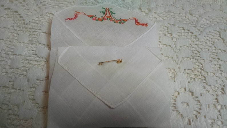 Sweet Vintage Hankie Lavender Sachet Envelope Handkerchief Colorful ...