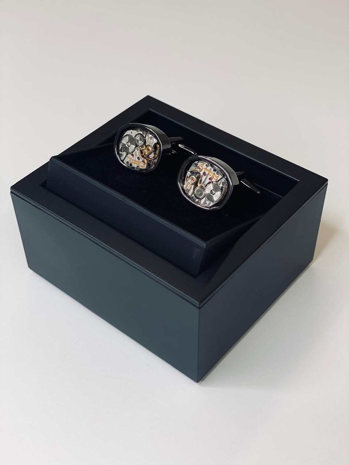 Cufflinks Made With Genuine Non-working Real Lecoultre Movements ...