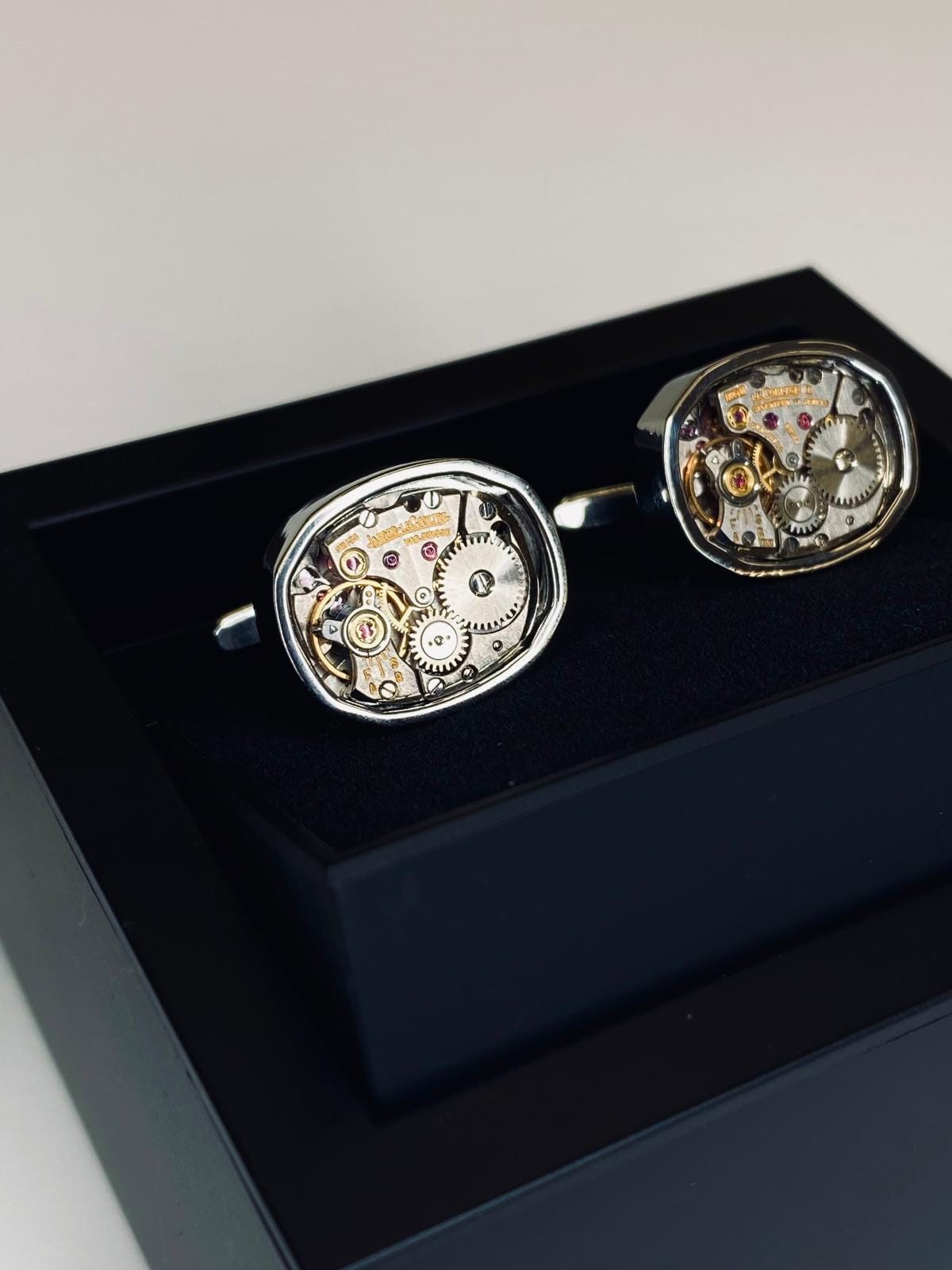 Cufflinks Made With Genuine Non-working Real Lecoultre Movements ...