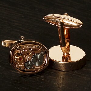 Cufflinks Made With Genuine Non-working Real Omega Movements Different ...