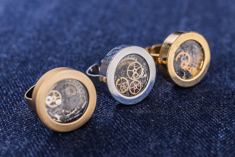 Watch Gears Ring, Vintage Steampunk, Real Watch Gears and Made Retro ...