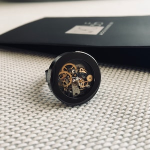 Watch Gears Ring, Vintage Steampunk, Real Watch Gears and Made Retro ...
