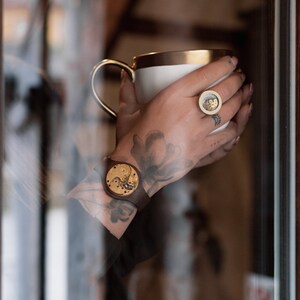 Watch Gears Ring, Vintage Steampunk, Real Watch Gears and Made Retro ...
