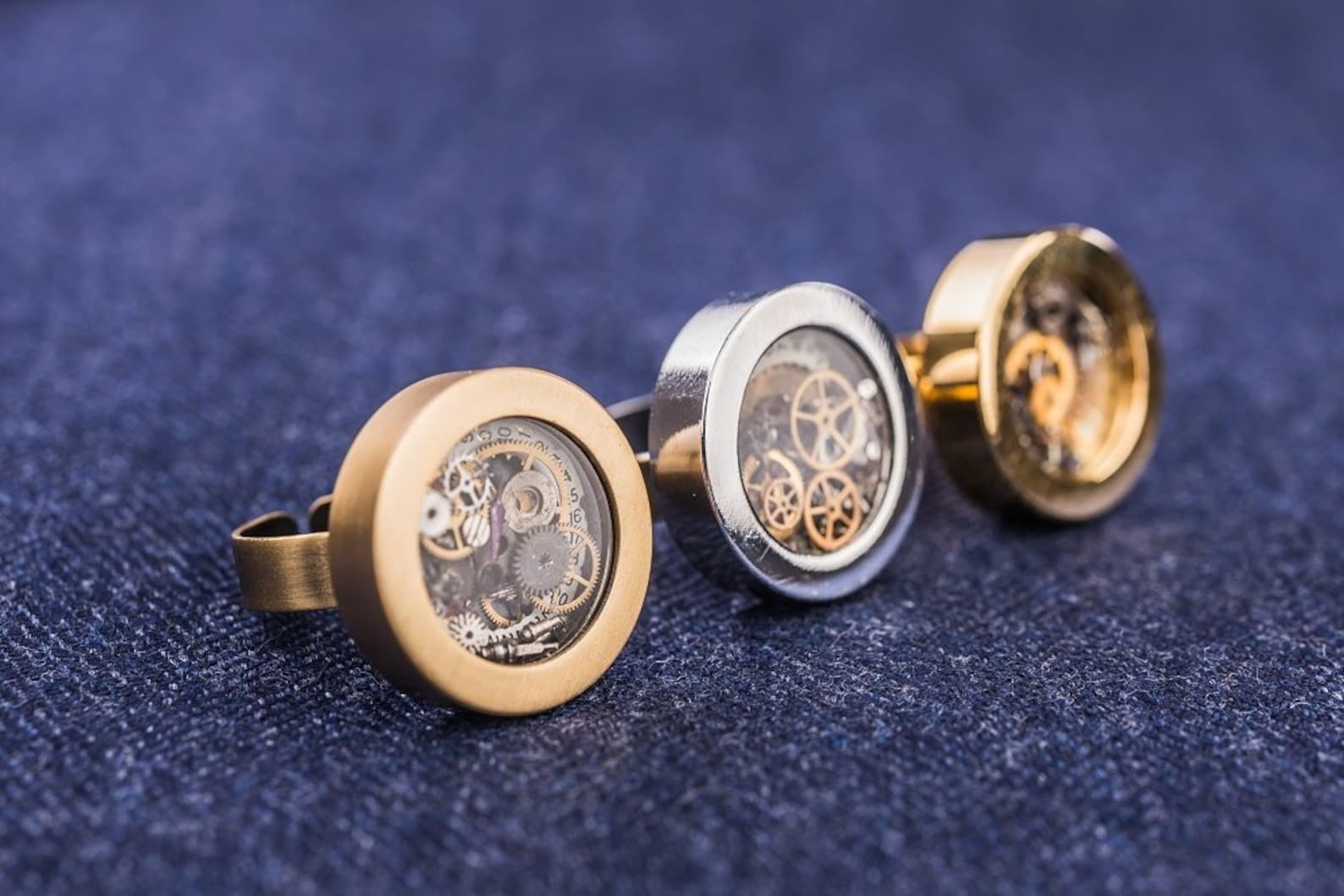 Watch Gears Ring, Vintage Steampunk, Real Watch Gears and Made Retro ...