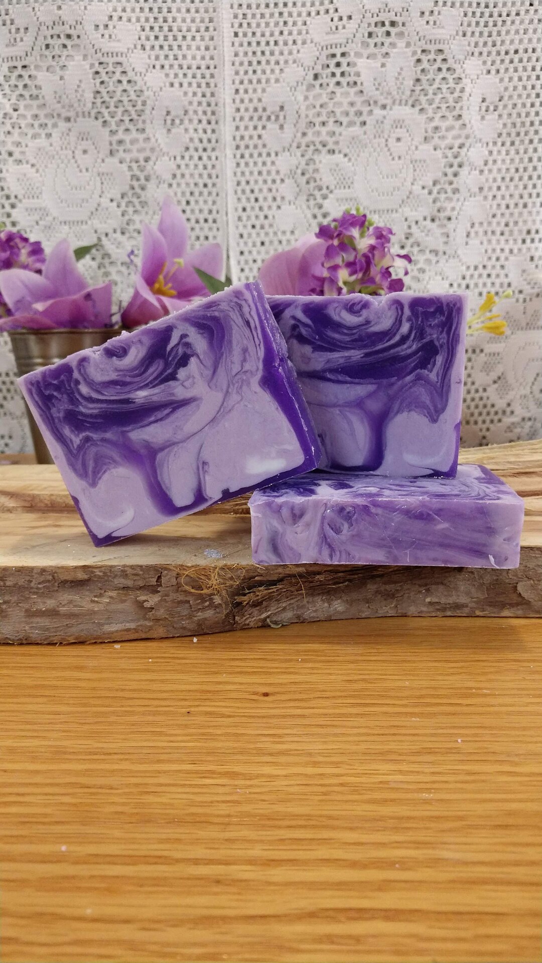 Lavender Lilac Soap. Essential Oil Soap. Shea Butter Soap. Calming. Relaxing. Moisturizing. Gift ...
