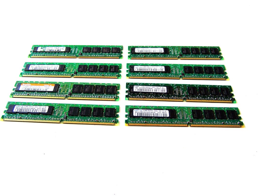 Computer RAM or Memory Sticks Gold Fingered 8 Pieces, Jewelry and Craft ...