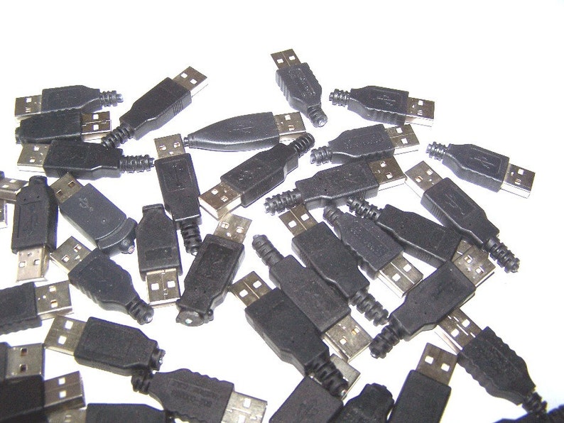 USB Cable End Connectors, Gold Connectors, Computer Scrap, Computer ...