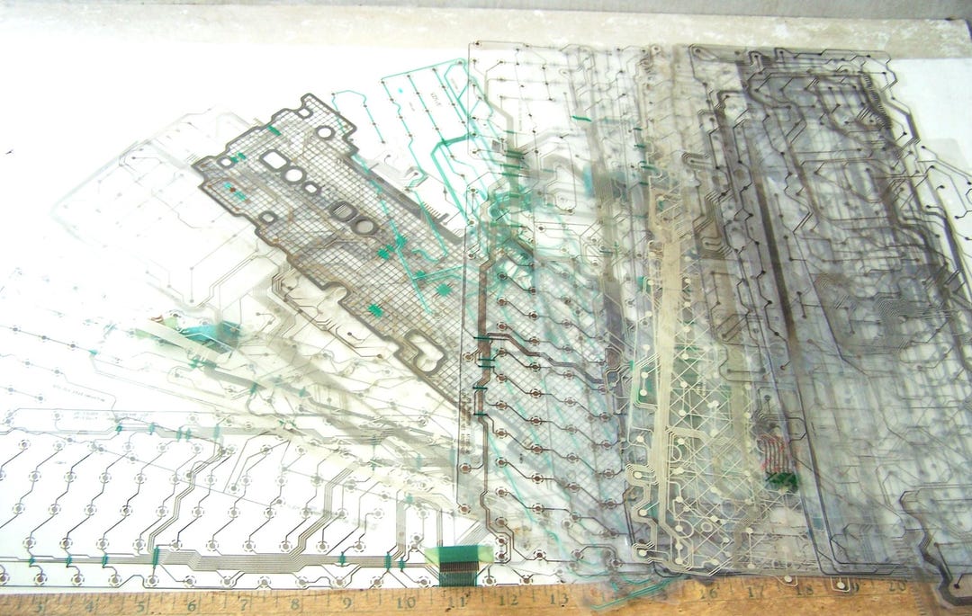 Computer Keyboard Mylar With Silver Traces 20 Sheets, Keyboard Plastic ...