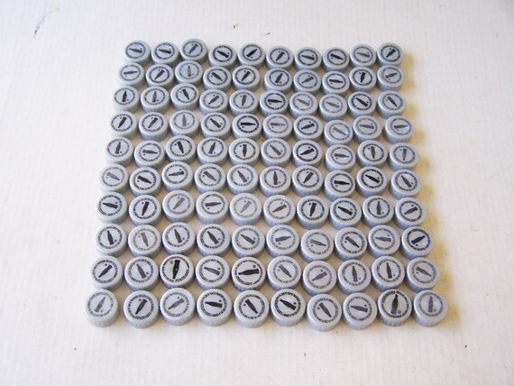 Coca-Cola Plastic Bottle Caps Lot of 100 in Silver Grey Coke | Etsy