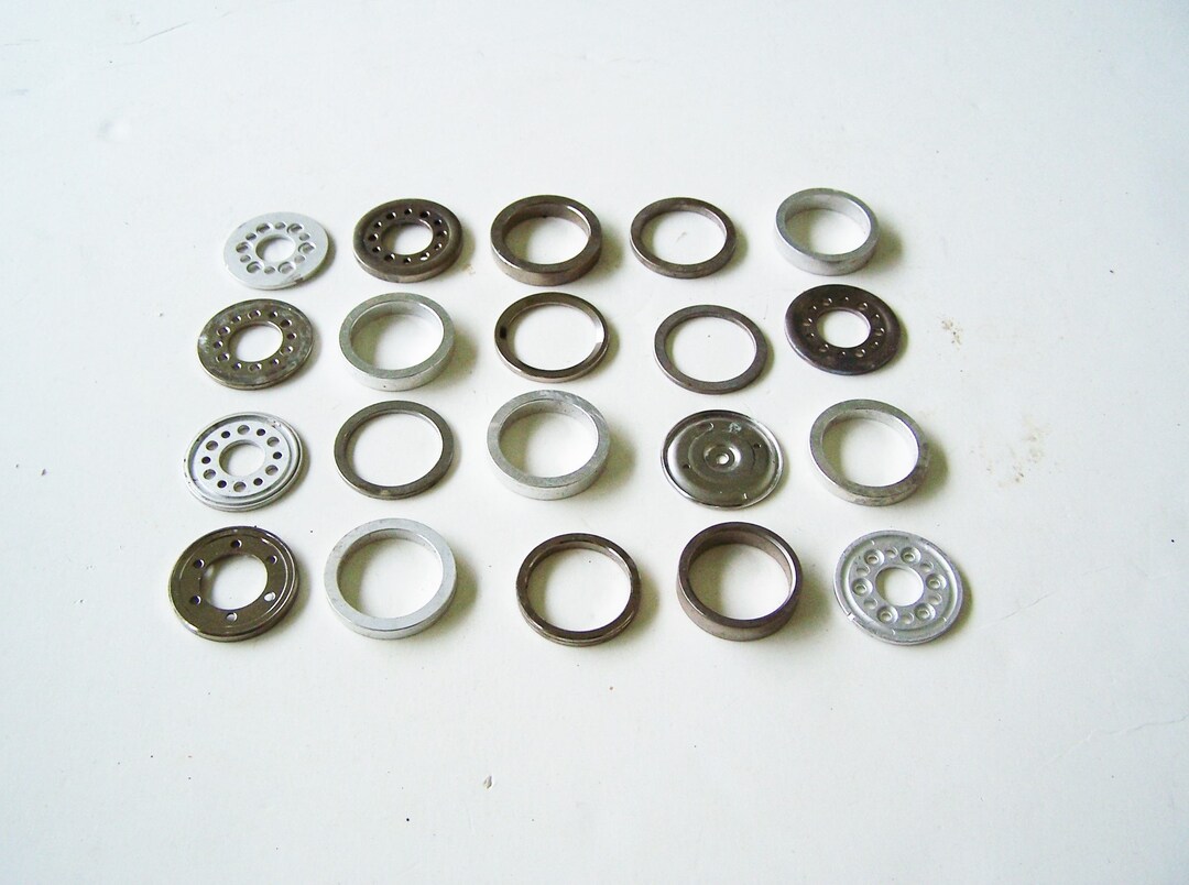 Aluminum and Stainless Steel Rings and Washers From Hard Drives 25 ...