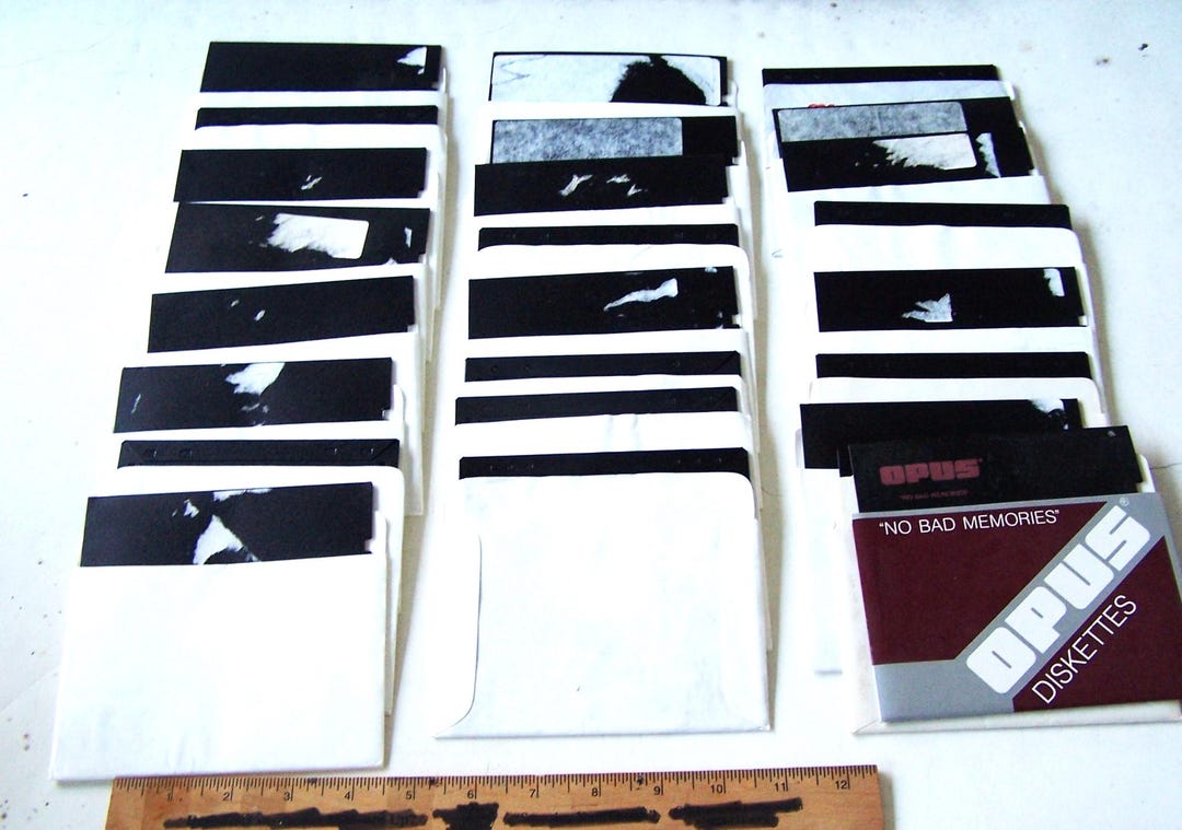 Floppy Disks 5.25" or Discs Lot of 25 Used, Computer Floppy Disks, 1980 ...