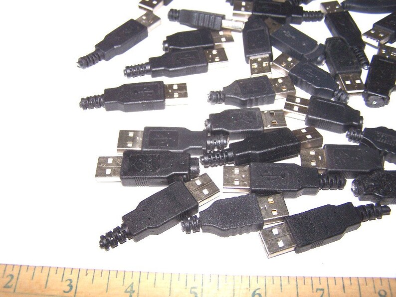 USB Cable End Connectors, Gold Connectors, Computer Scrap, Computer ...