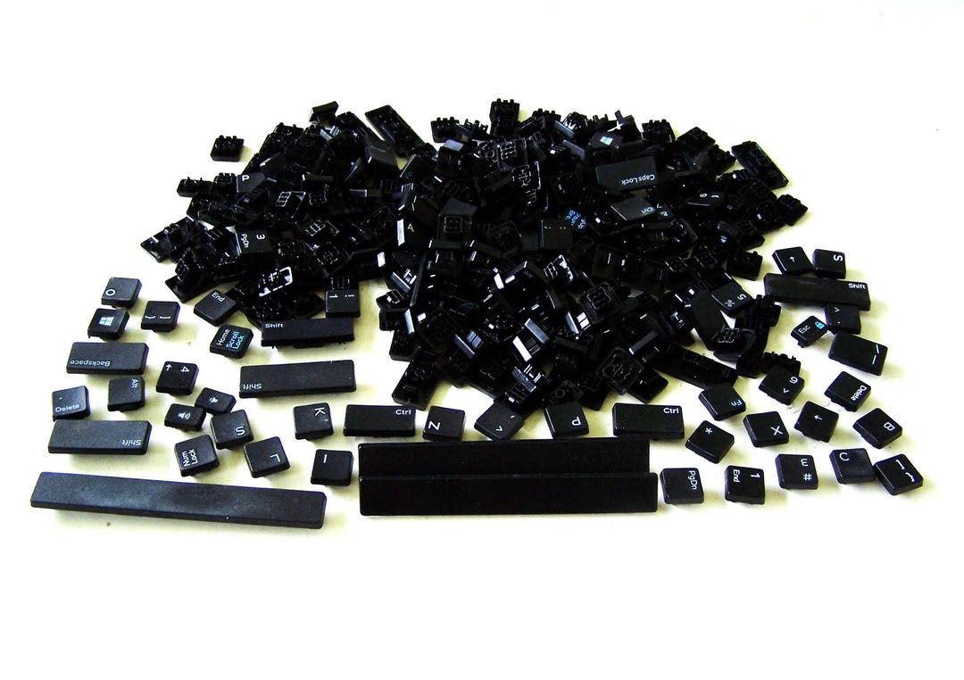 Computer Keyboard Keys, Black Plastic Keyboard Keys 3 Sets, Technical ...