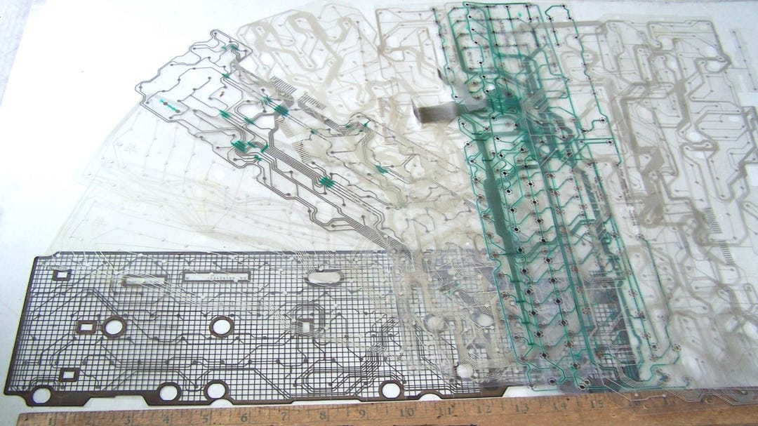 Computer Keyboard Mylar With Silver Traces 10 Sheets, Keyboard Plastic ...