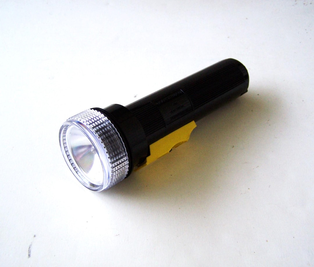 Vintage D Cell Flashlight, Two D Cell Flashlight, Old Style Flashlight ...