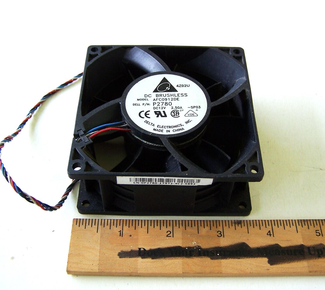 Computer Cooling Fan 12 VDC 2.50 A 90 Mm. Delta Brushless Model ...