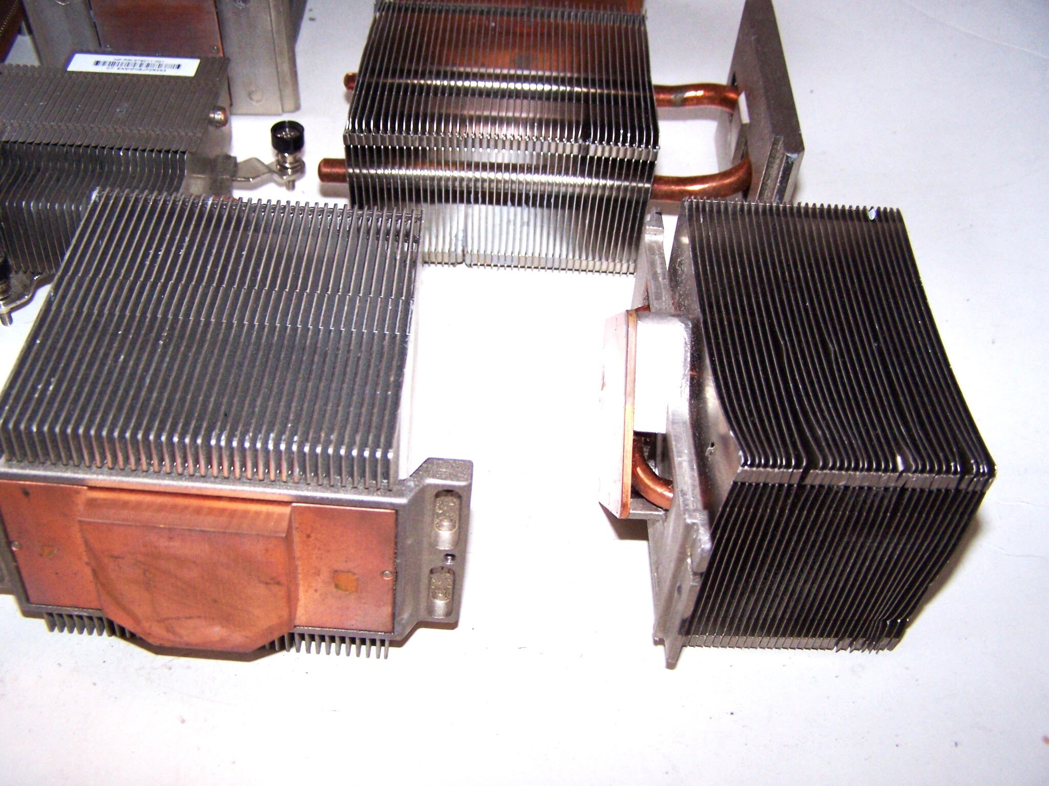 Copper and Steel Computer Heatsinks Lot of 12, CPU Heat Sinks, Computer ...