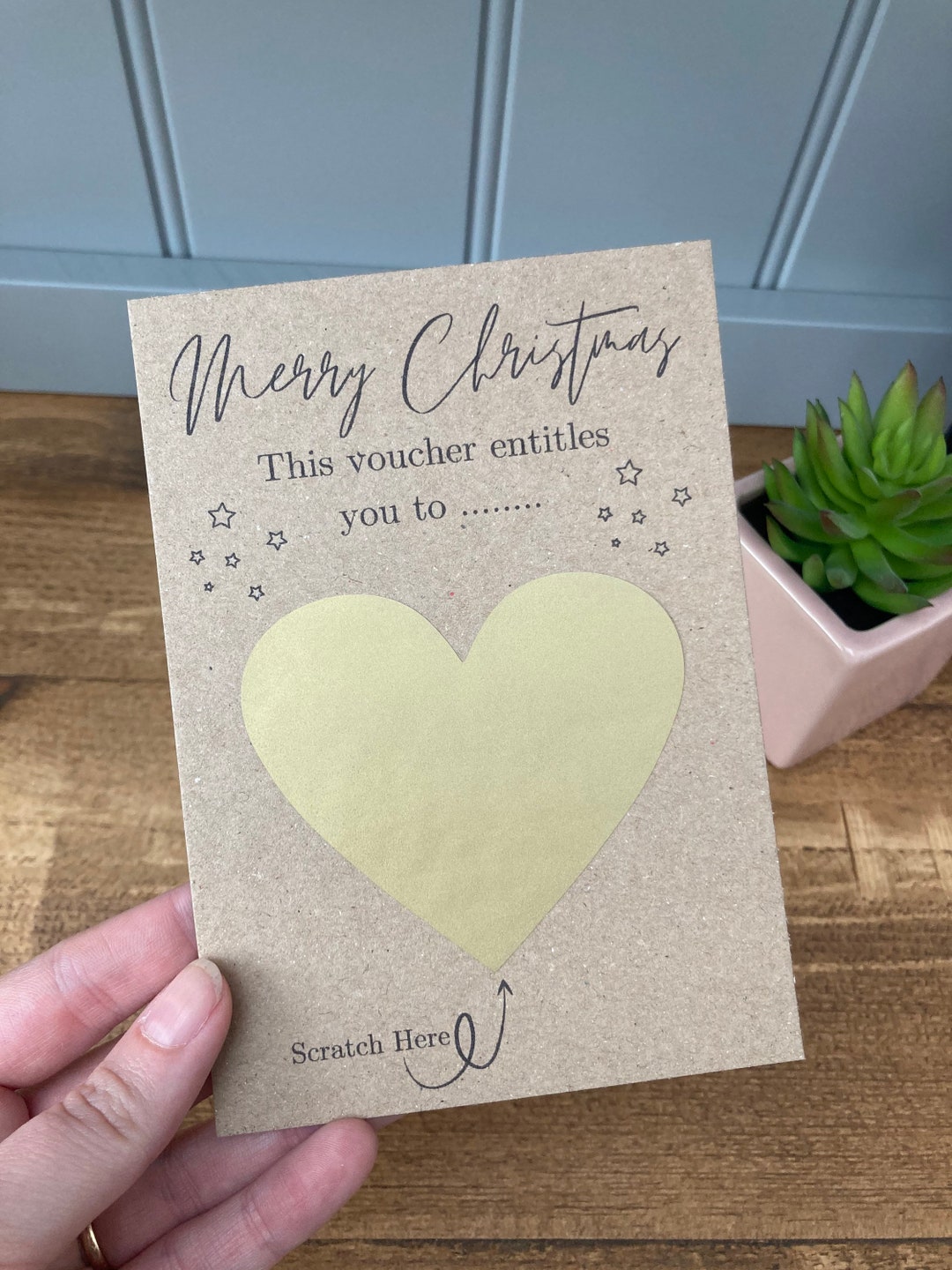 Christmas Gift Reveal, Scratch off Surprise, Gift Reveal Scratch Card ...