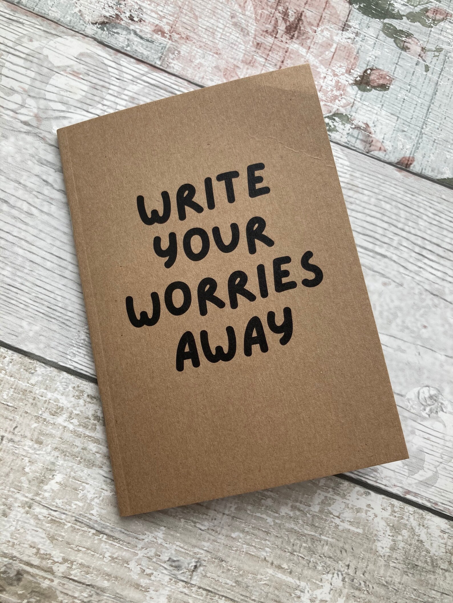 A6 worry notebook worry journal write your worries away | Etsy