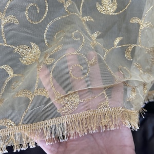 Vintage Boho Soft Gold Mesh Net Shawl Wrap, Dupatta, Large Wrap - Etsy
