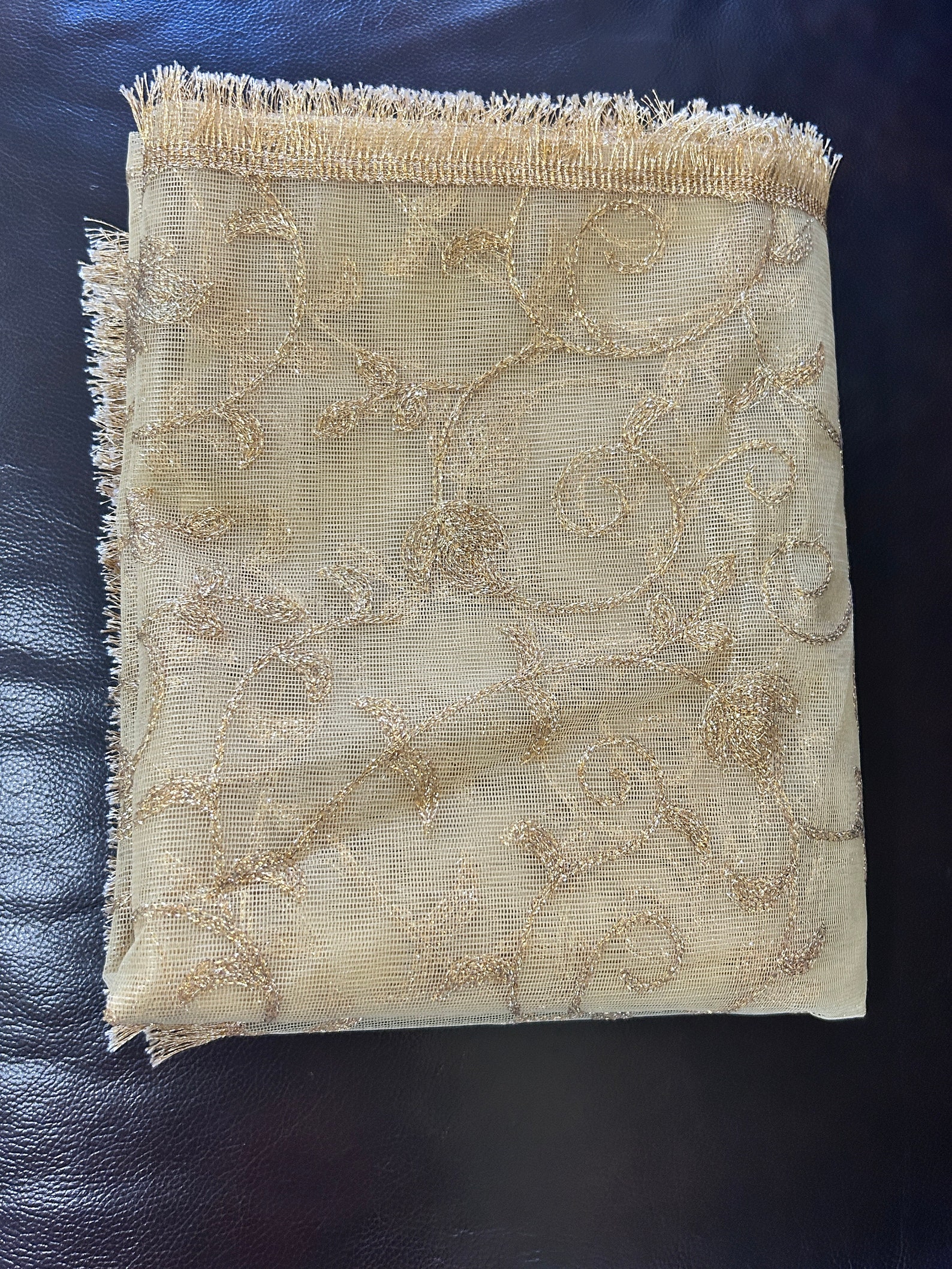 Vintage Boho Soft Gold Mesh Net Shawl Wrap, Dupatta, Large Wrap - Etsy