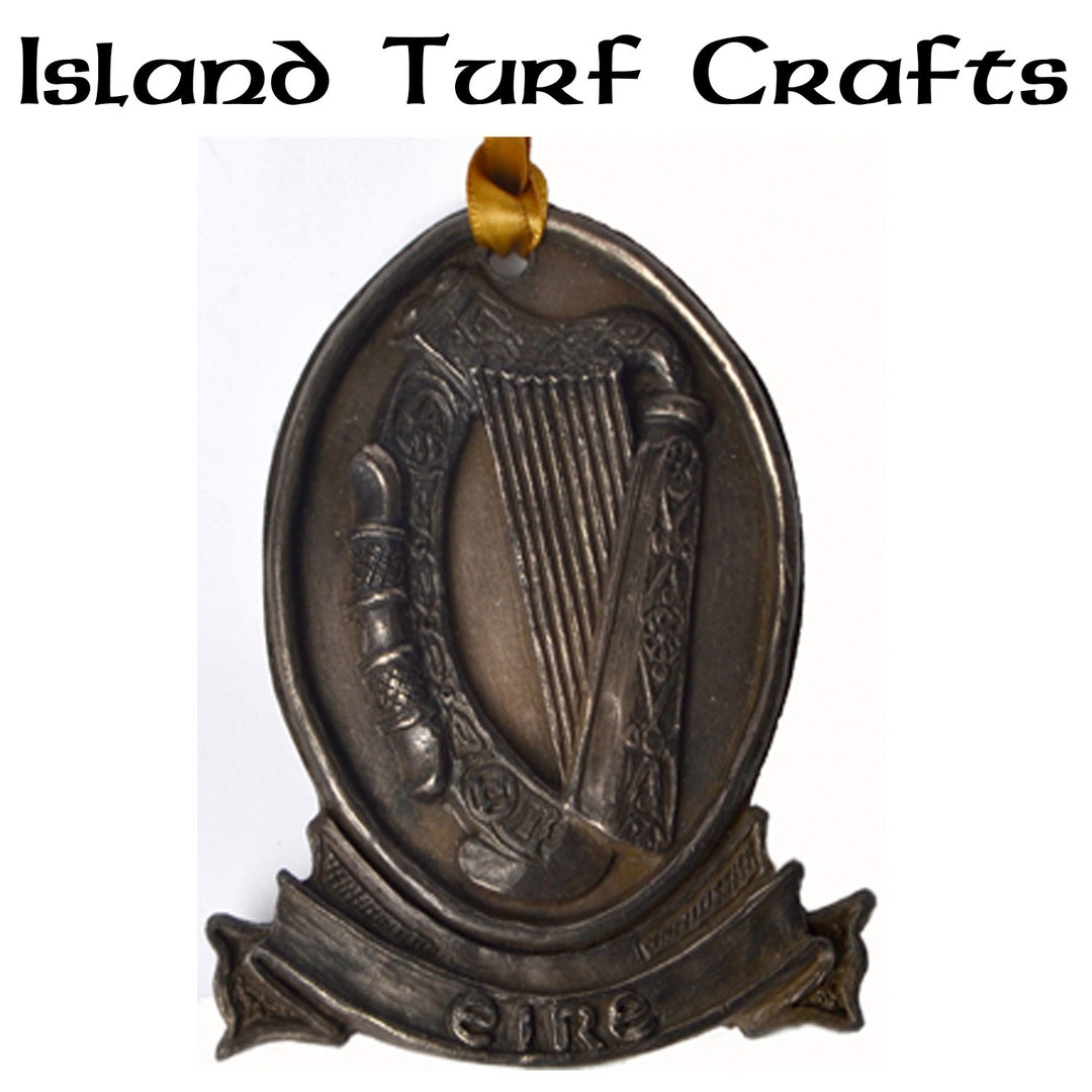 Bronze Eire Harp Hanging Decoration 4" [TSF38] - Etsy