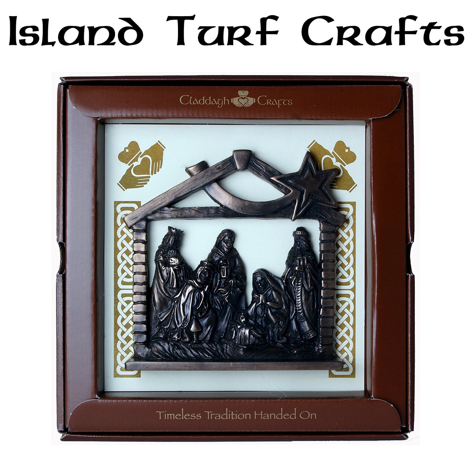 Bronze Nativity Crib Plaque 6" [TF10] - Etsy