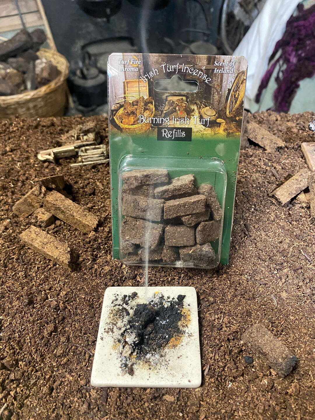 Irish Turf Incense "refills" Burning Turf Fire - Etsy