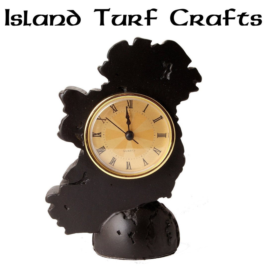 Turf Map of Ireland Clock 6.5" [CK18] - Etsy