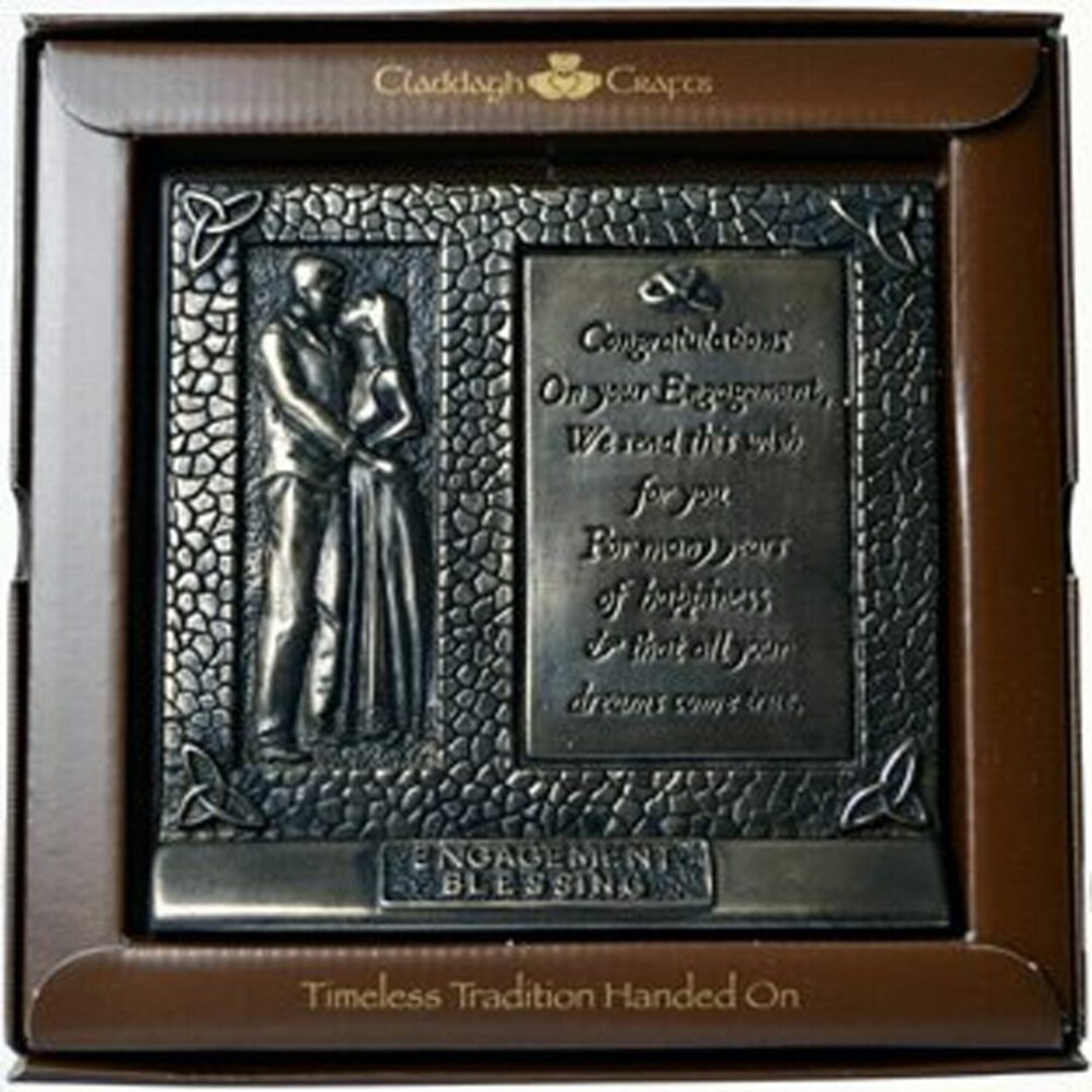 Bronze Irish Engagement Blessing Plaque 6" (TF18) - Etsy