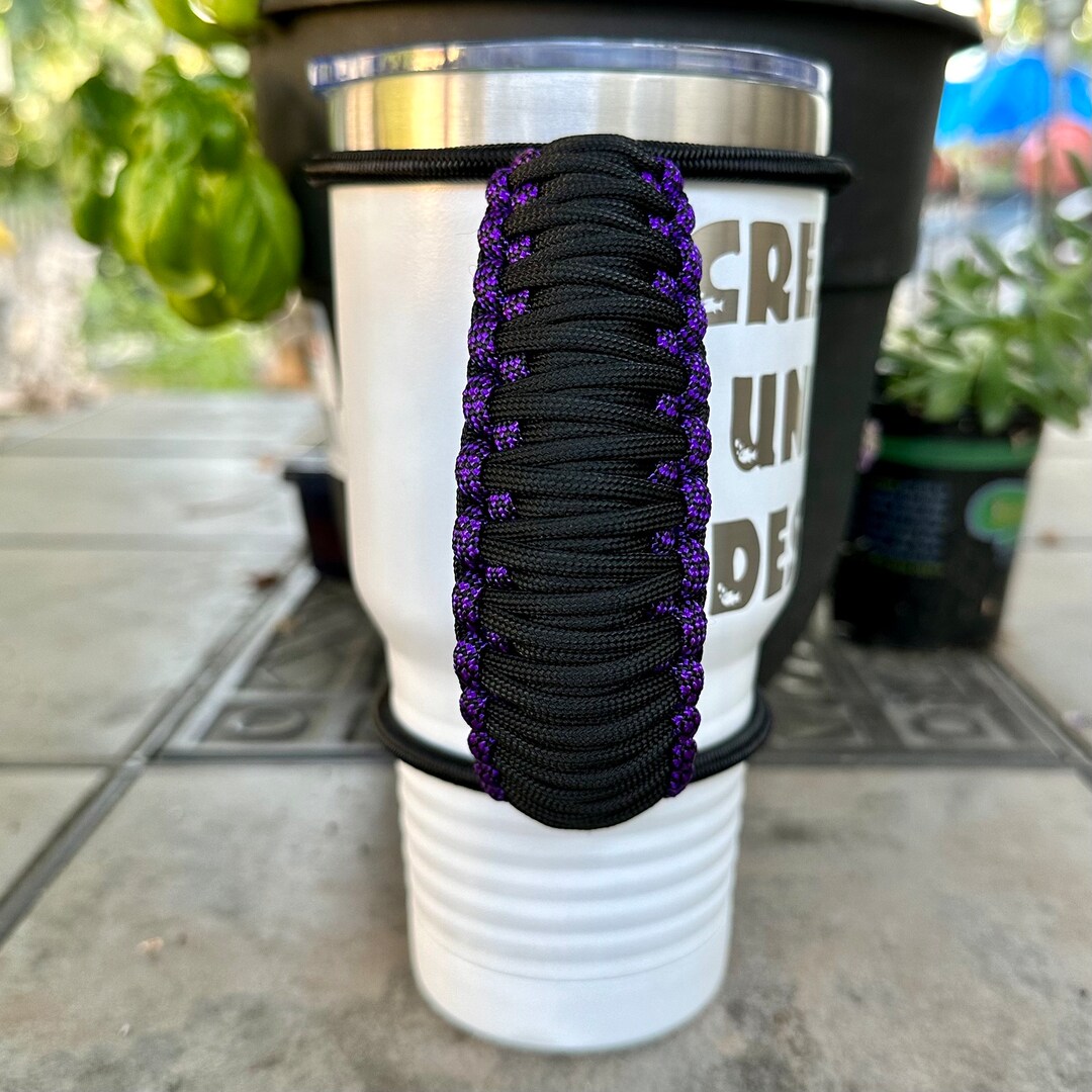 Customizable Pattern Trim Tumbler Handle, Paracord Handle for Tumbler ...