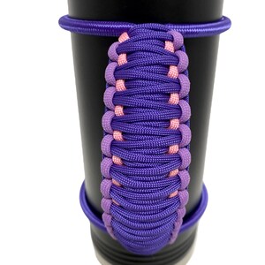 Purple Pink Lavender Stainless Steel Water Bottle Handle, Paracord ...