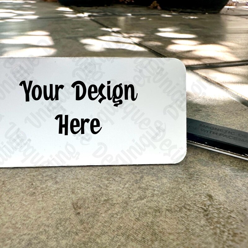 Magnetic Name Tag - Etsy