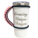 Rose Pink Gold Black Paracord Tumbler Handle Epoxy Coated - Etsy