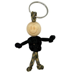 Handmade Paracord People Keychain: Kids Keyring, Backpack Buddy - Etsy
