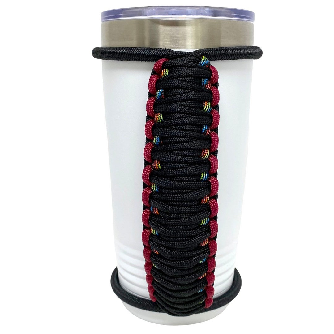 Tumbler Handle Paracord Elastic Handle Coated Tumblers - Etsy UK