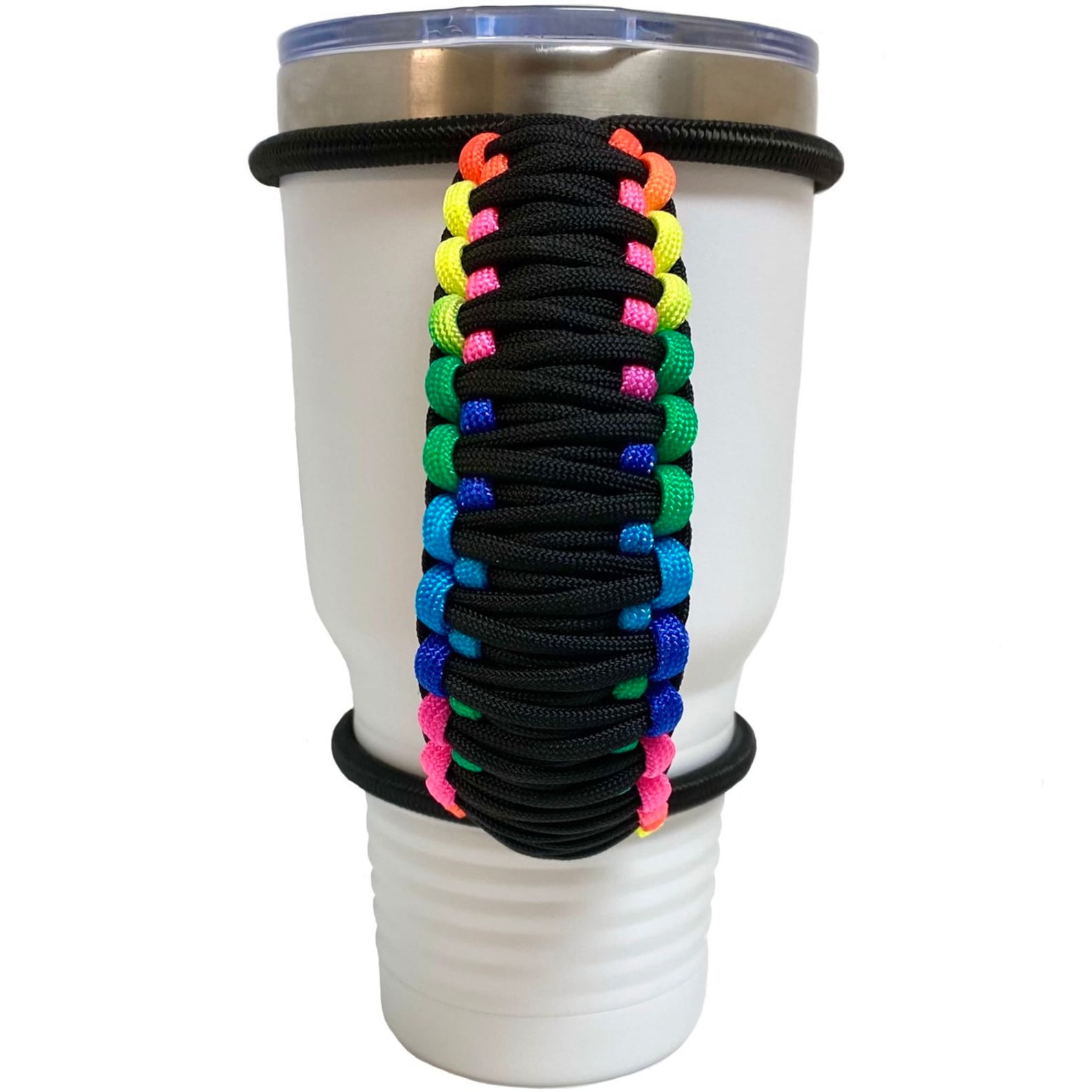 Customizable Rainbow Trim Handle Paracord Handle Coated - Etsy