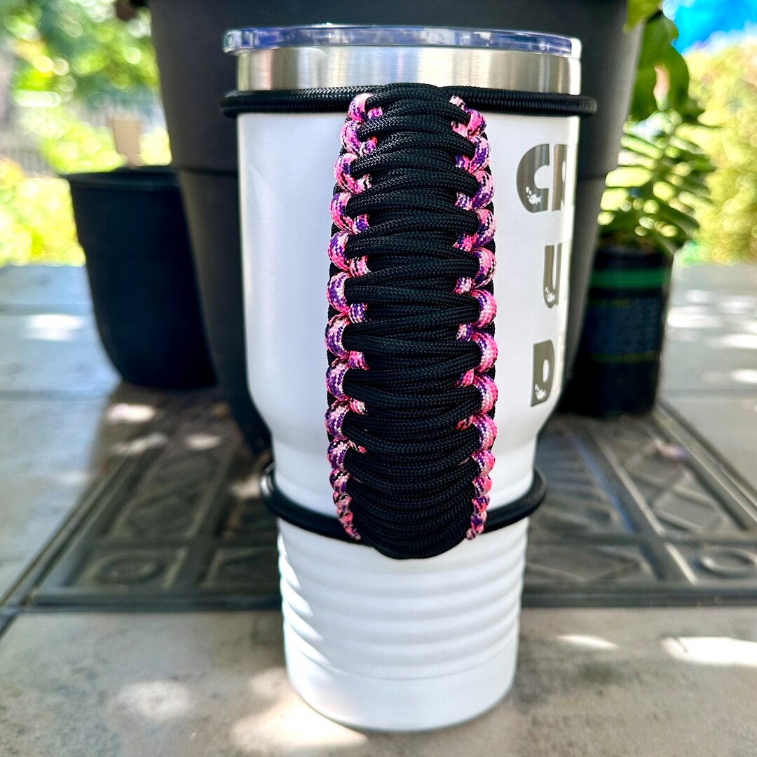 Customizable Pattern Trim Tumbler Handle, Paracord Handle for Tumbler ...