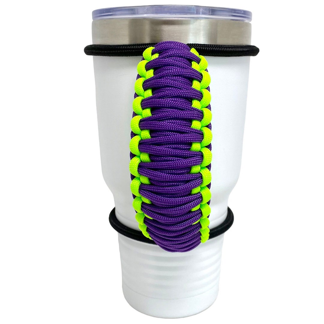 Tumbler Handle Paracord Elastic Handle Coated Tumblers - Etsy