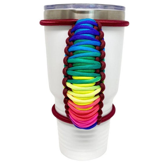 Customizable Rainbow Handmade Handle Paracord Handle Coated - Etsy UK