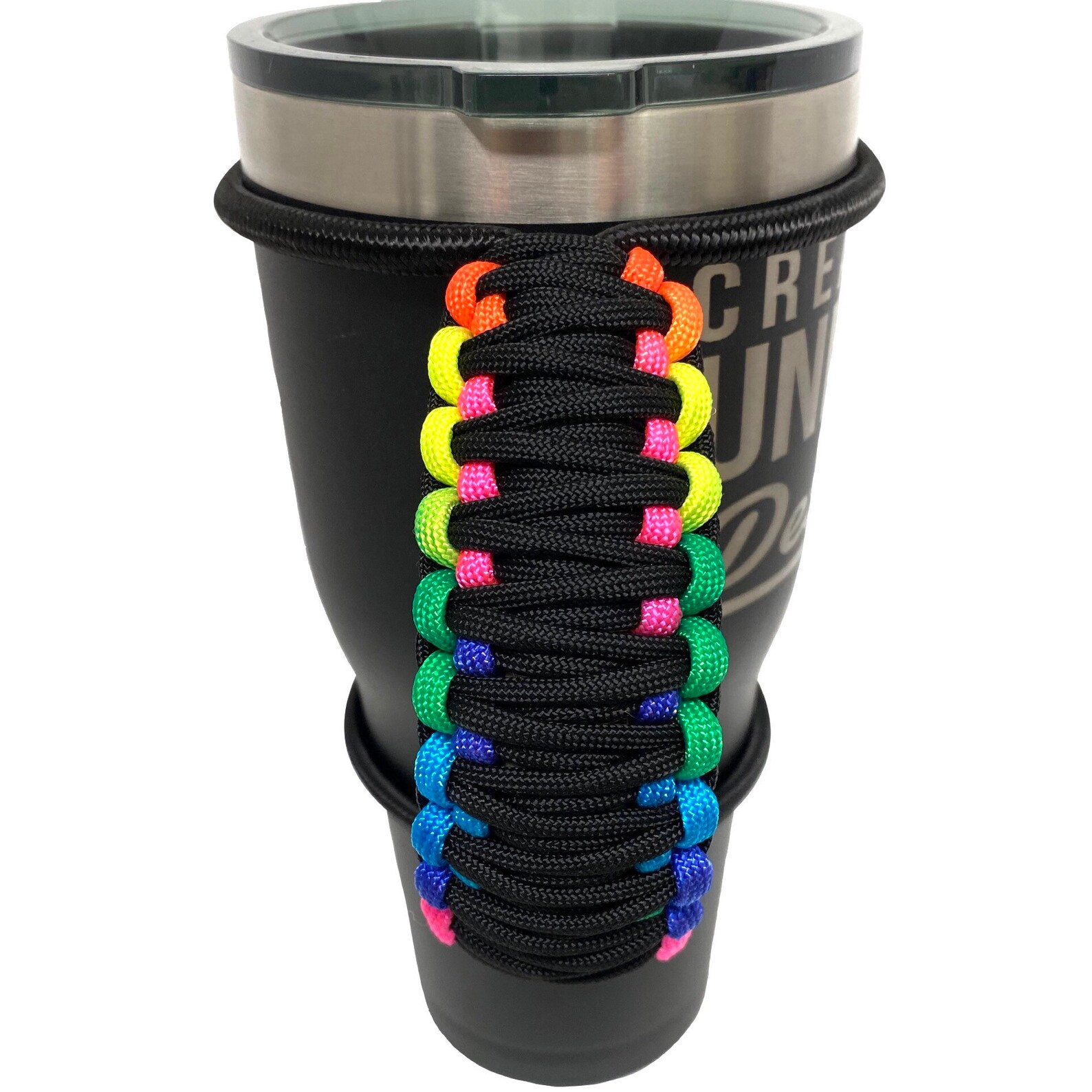 Customizable Rainbow Trim Handle Paracord Handle Coated - Etsy