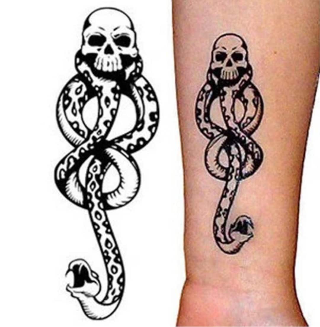 5 Dark Mark Death Eater Tattoo (set of 5) Quidditch 5.5" Tall X 1.75 ...