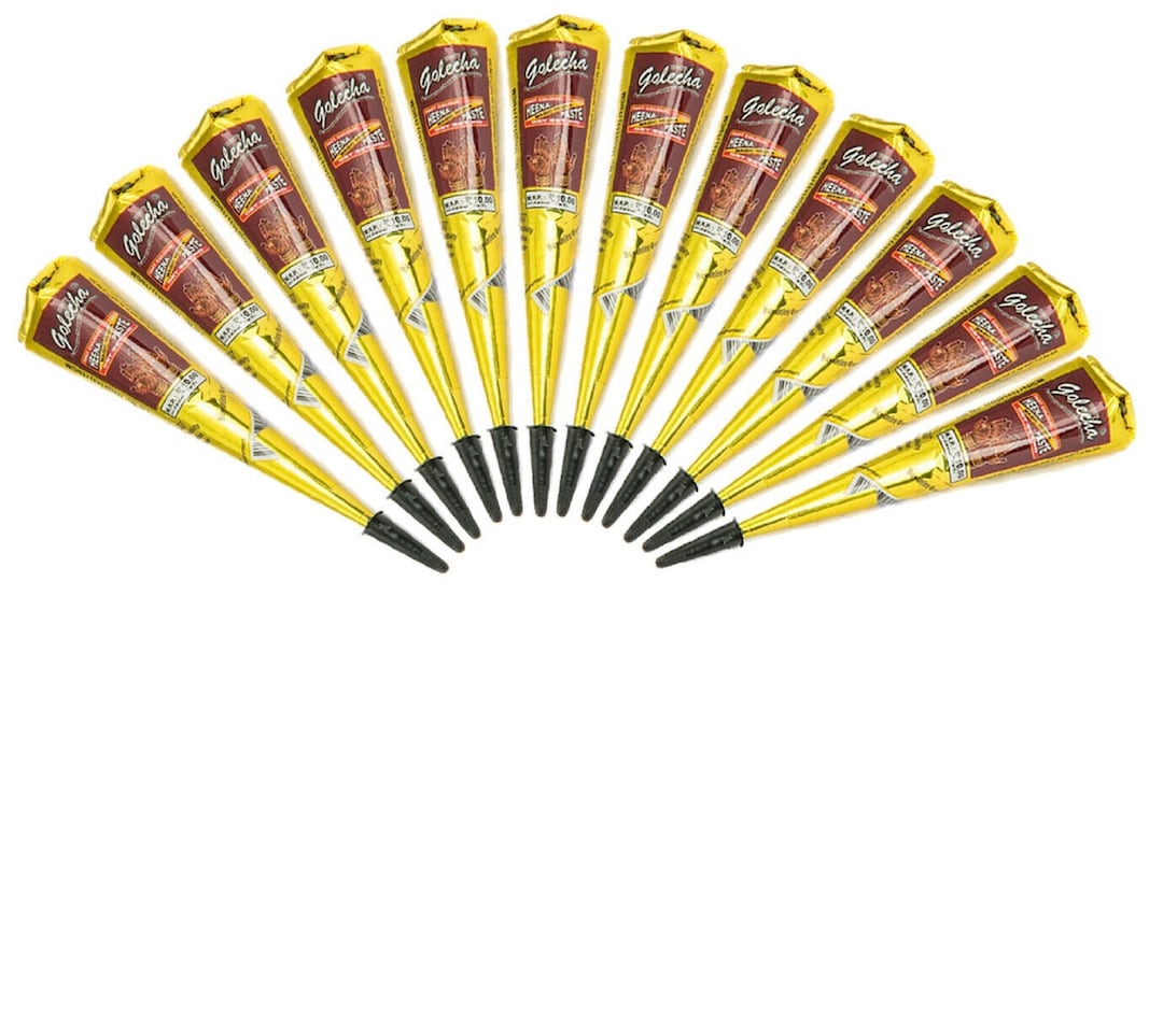 FREE SHIPPING From US! Natural Maroon Herbal Henna Cones Temporary ...