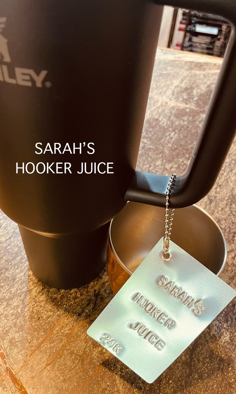 Personalized / Custom ID Tags for Stanley Cups, YETI, Hydro Flask ...