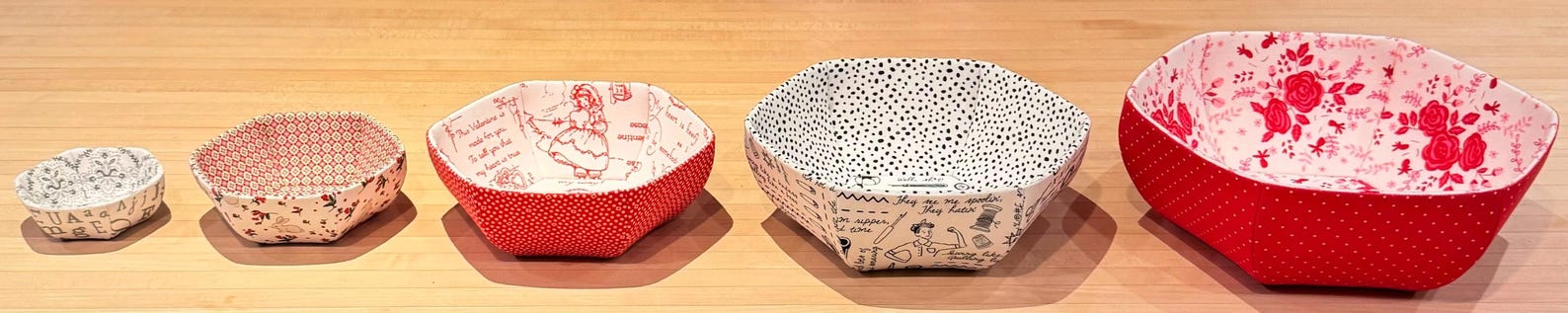 Prosperity Fabric Bowl Pattern - EPP, Lower & Wider (digital Pattern ...
