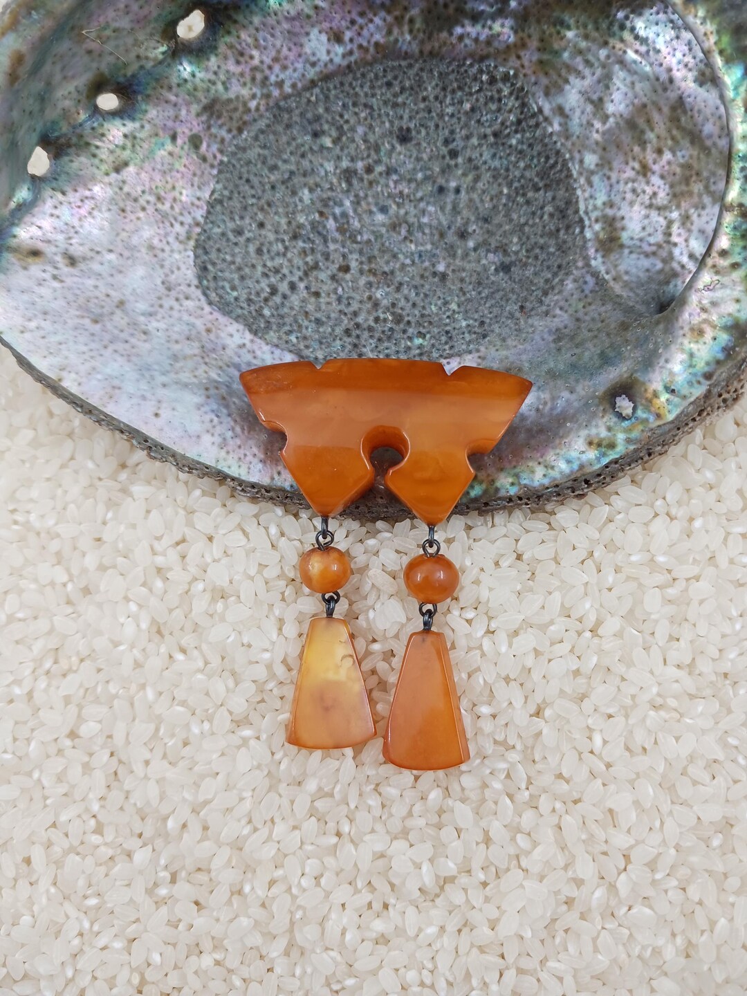 Handmade Baltic Amber Pin, Scotch Butler Egg Yolk Amber - Etsy