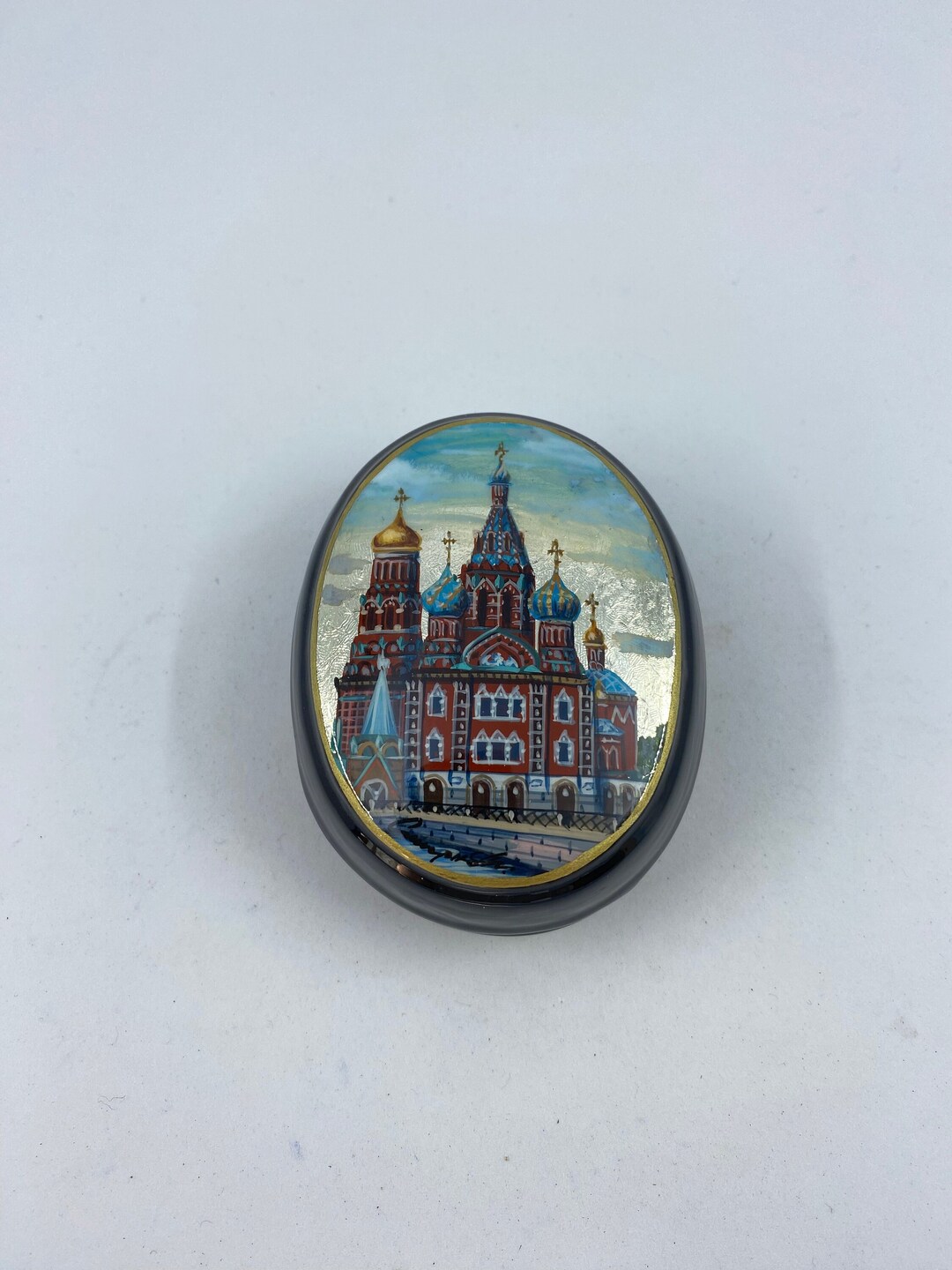 Hand Painted Russian Lacquer Box Church of the Spilt Blood - Etsy