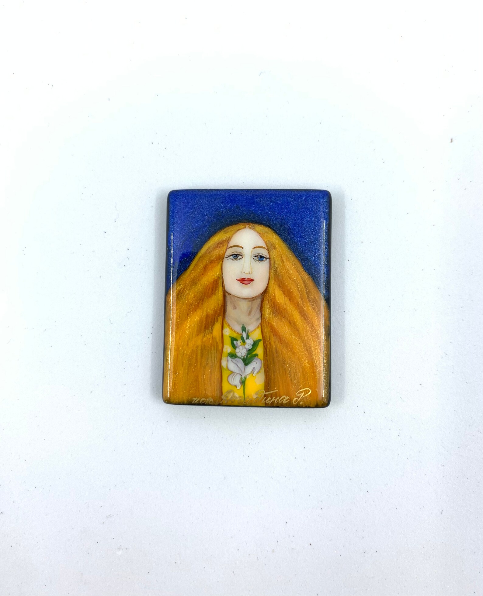 Pre Raphaelite Bead the Bridesmaid Hand Painted Russian - Etsy